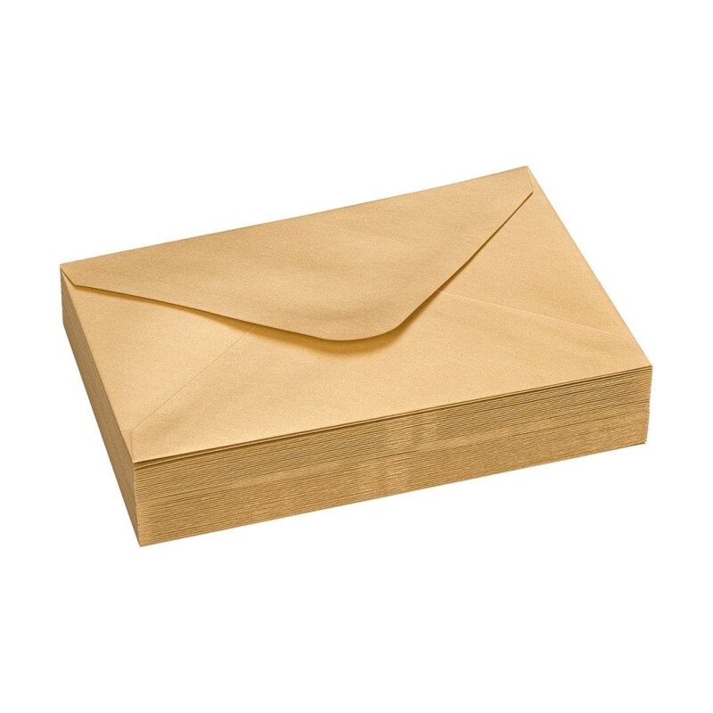 Umschlag C6, Gold glänzend, nassklebend, Kuvert - Jetzt kaufen!