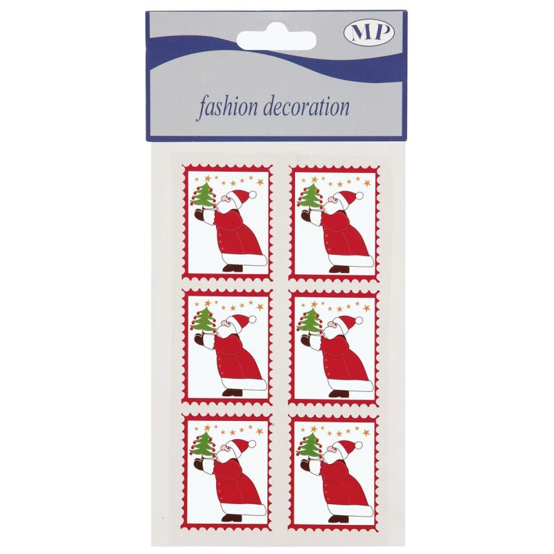6 Weihnachtssticker Briefmarke - jetzt kaufen!
