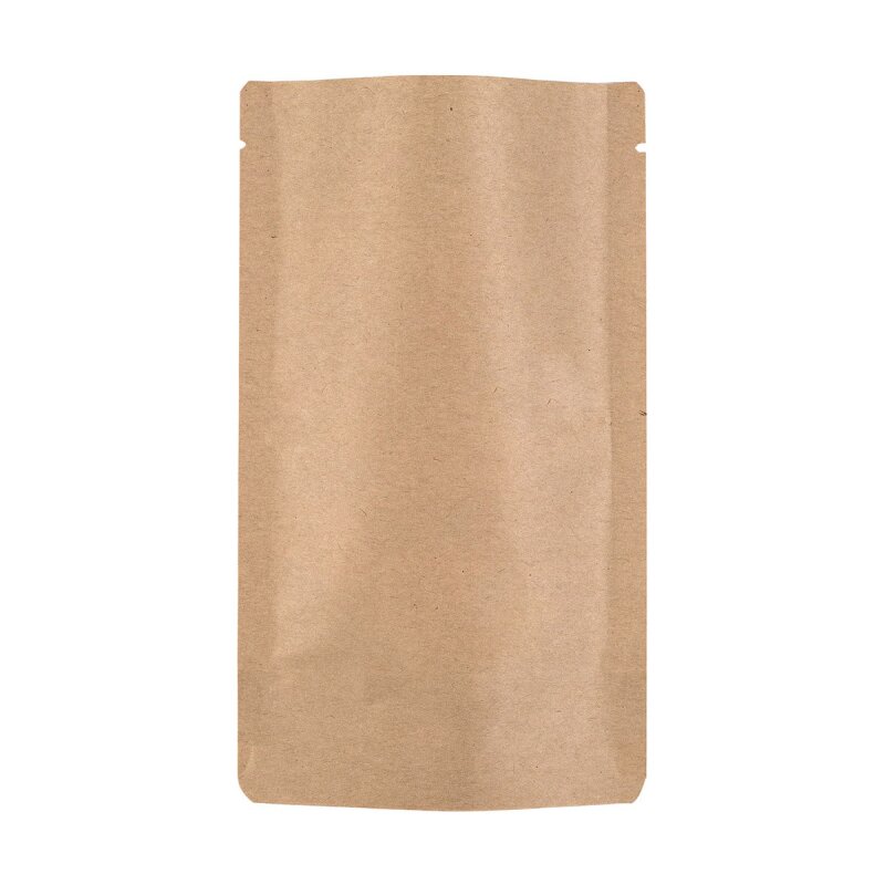 Doypack mono paper brown 110 x 185 mm buy here