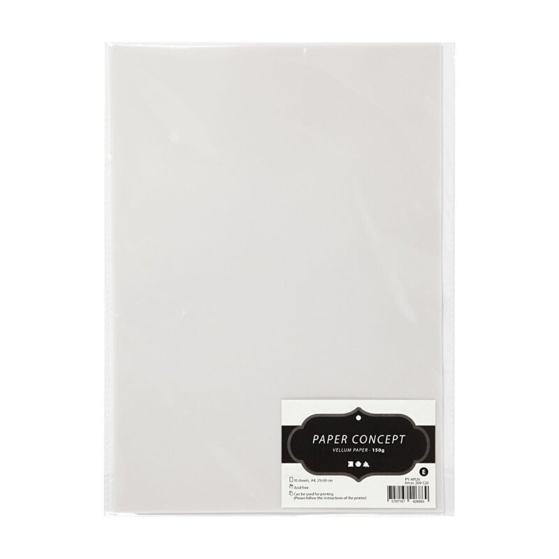 Naturweißes Pergamentpapier Pack mit 10 Bögen A4 kaufen