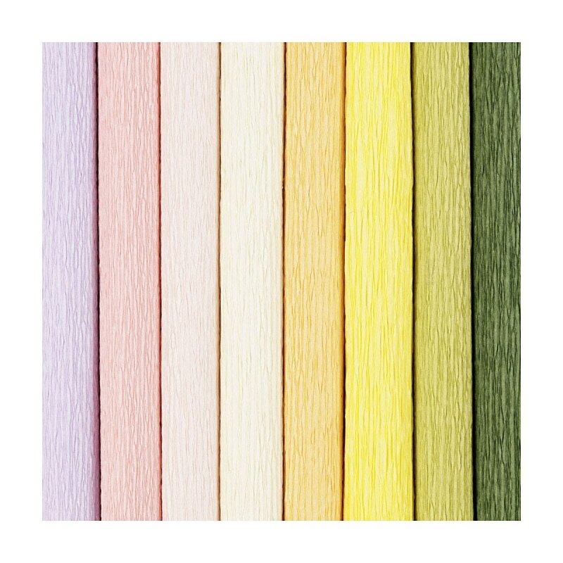 Crepe paper 8 colours, 25 x 60 cm - Order now!