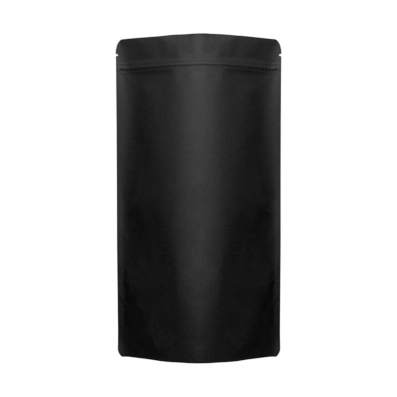 Doypack black 130 x 220 x 80 mm buy here