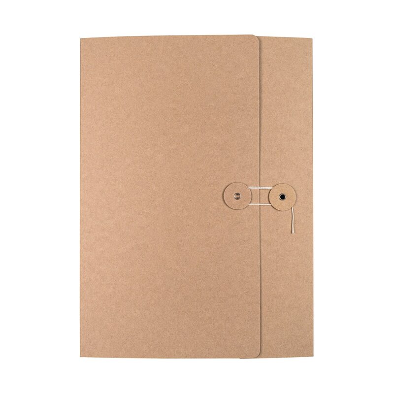Folder, A4, string and button, kraft cardboard, unprinted buy now, 3,95