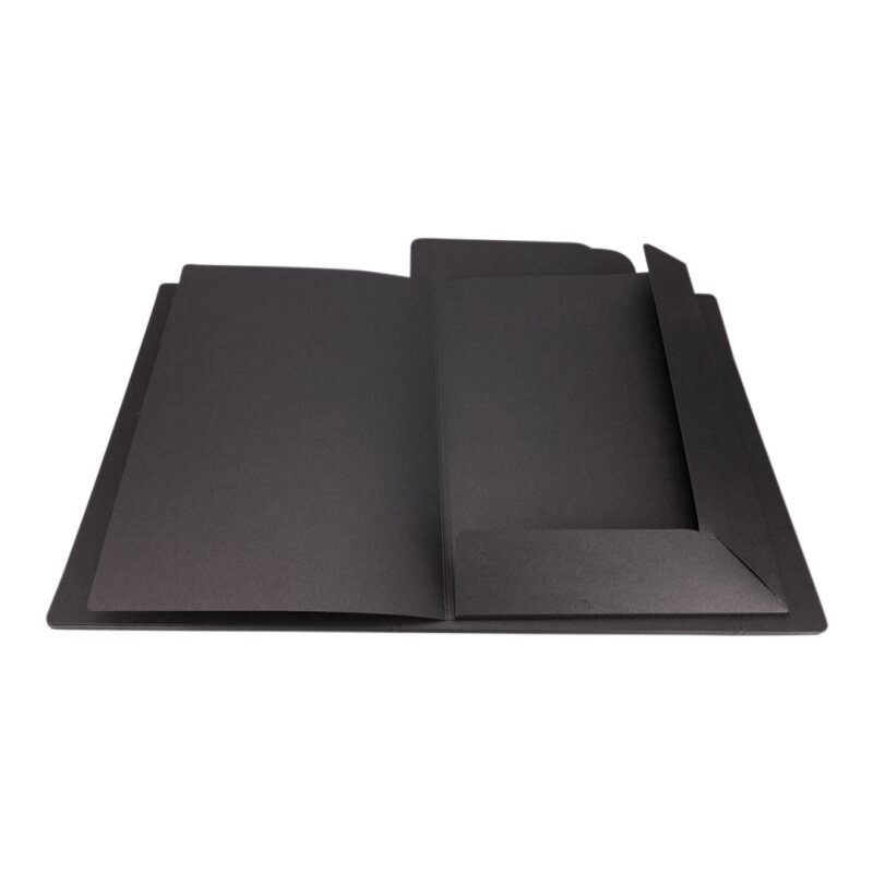 10 x Black presentation Folder A4 premium cardboard - Order now!, 12,26