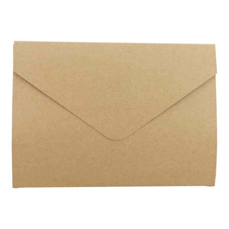 Pocketfold card C6, 114 x 162 mm, kraft paper, unprinted, 11,54
